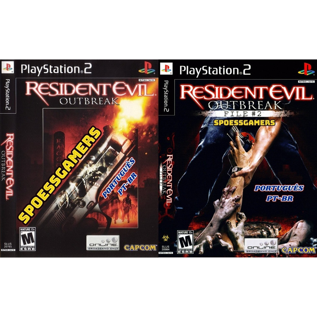 Resident Evil Outbreak E File#2 Ps2 (2 Dvd) Português Patch | Shopee Brasil