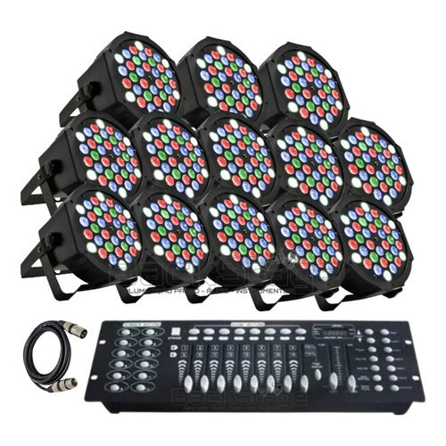 Kit 13 Canhao Parled 36 Led + Mesa Dmx 512 Efeitos Fade Time | Shopee ...