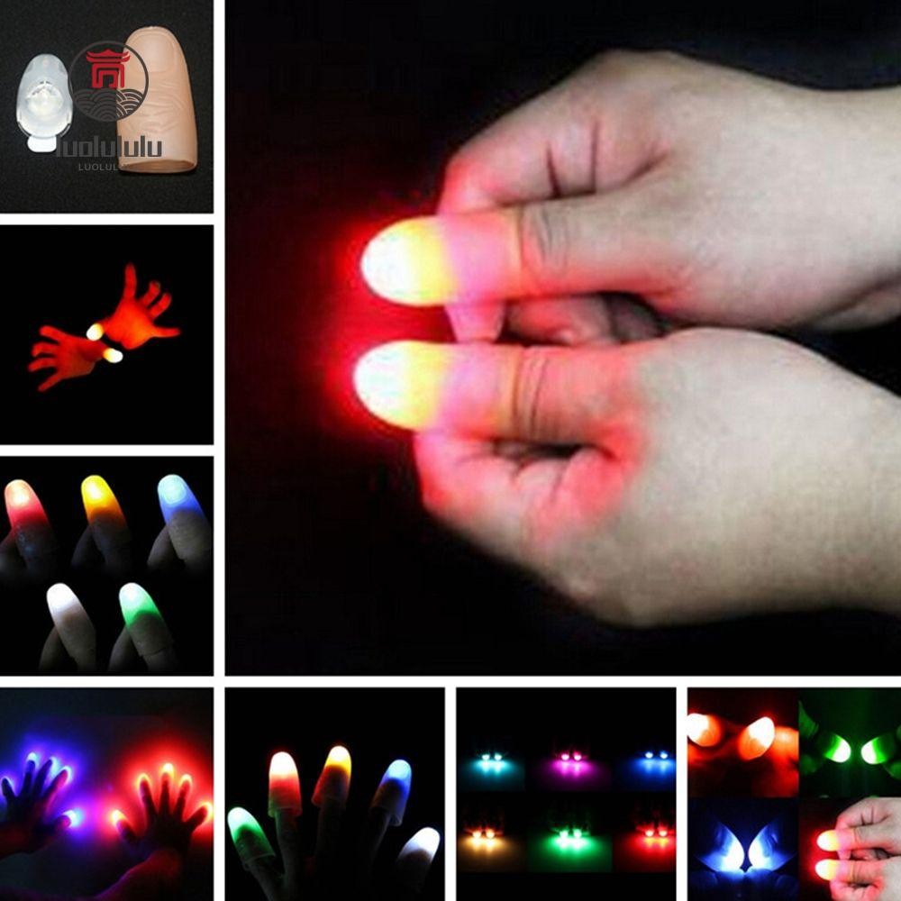 LUOLULULU 1 Pc Dedos Piscando Luminosos LED Decoração Presentes Acende ...