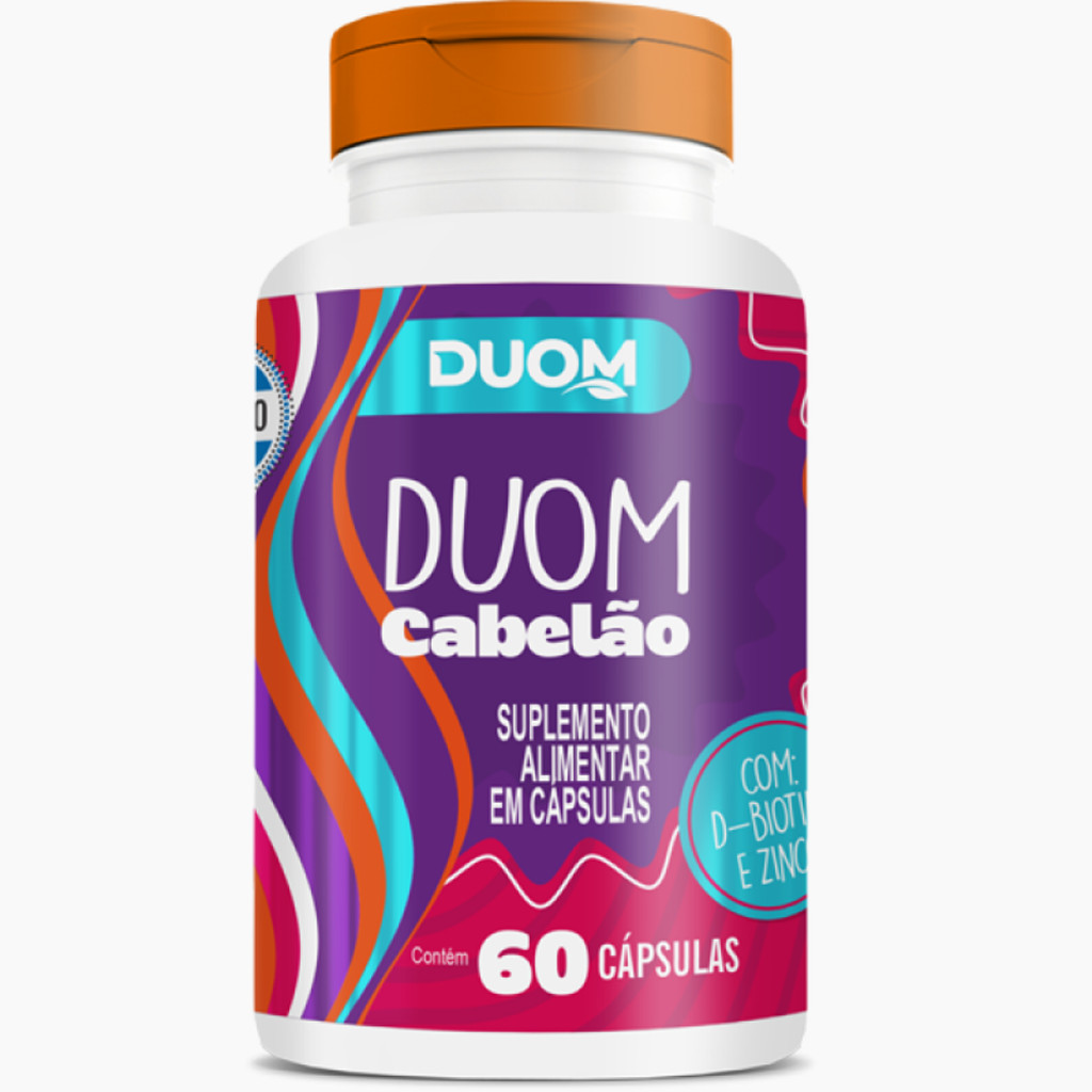 Duom Cabelao Com D-Biotina e Zinco 60 Capsulas | Shopee Brasil