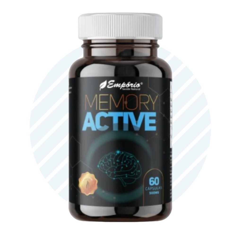 Suplemento MEMORY ACTIVE Para MEMÓRIA FOCO CONCENTRAÇÃO 60 Cápsulas ...