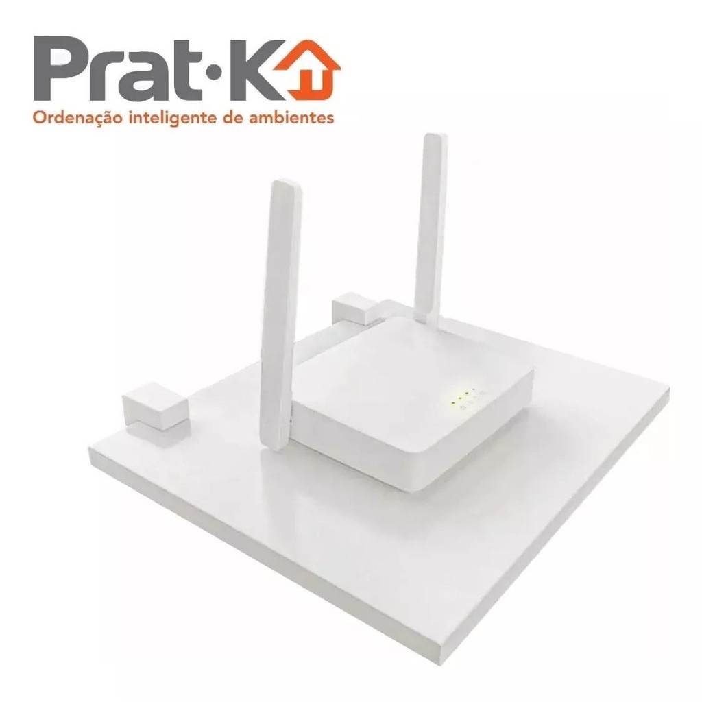 Prateleira Porta Modem Prat-k 24x20x1.2cm Branca | Shopee Brasil