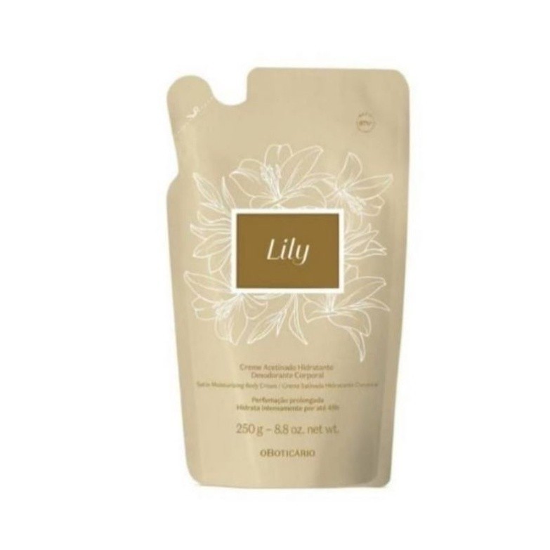 Refil Creme Acetinado Lilly | Shopee Brasil