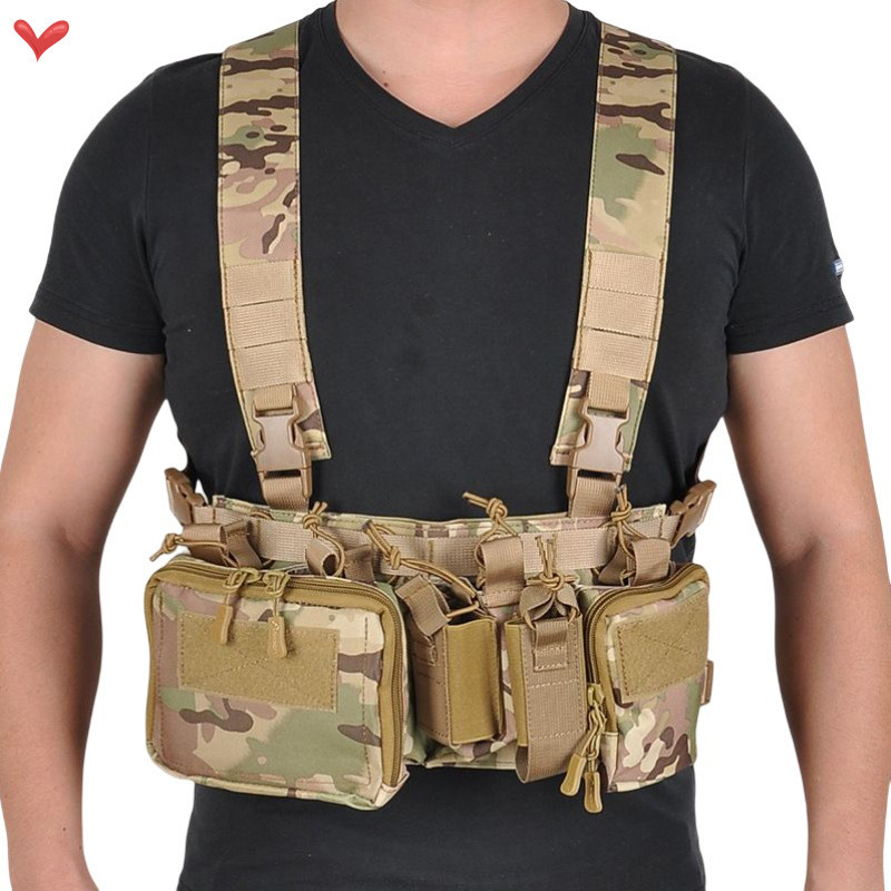Colete Tático De Ataque Múltiplos Bolsos De Camuflagem Das Forças ...