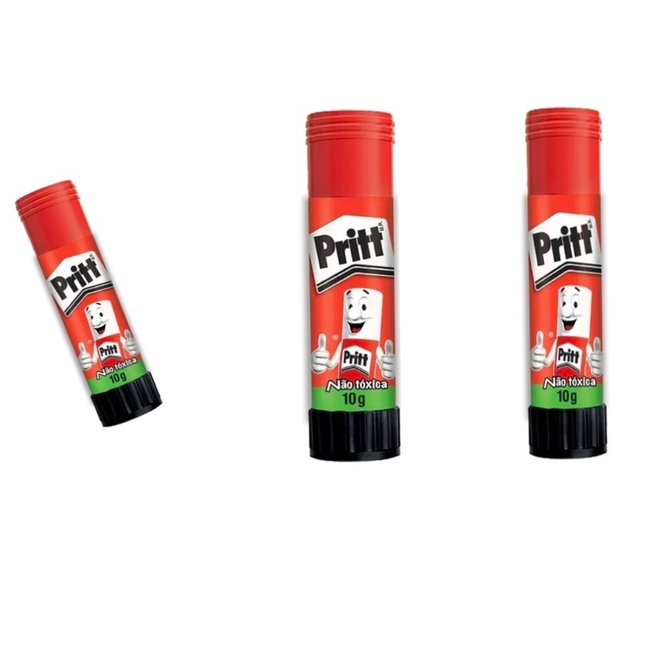 Cola Bastão Pritt Original 10g - Cola Escolar Material | Shopee Brasil