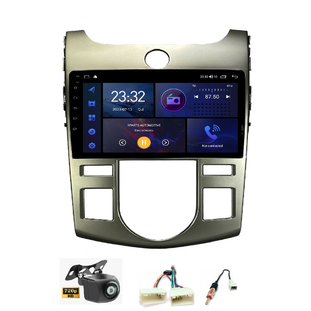 Kit Central Multimidia 9 Polegadas Android Kia Cerato 2009 a 2012 Ar ...
