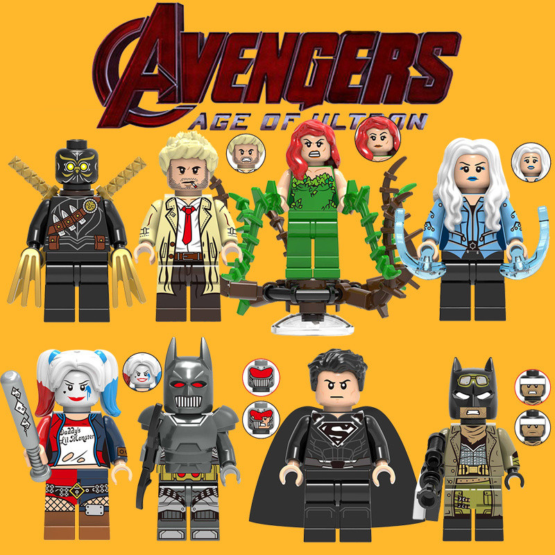 Brinquedos Lego Compatíveis Constantine Superman DC Batman Garra Harley ...