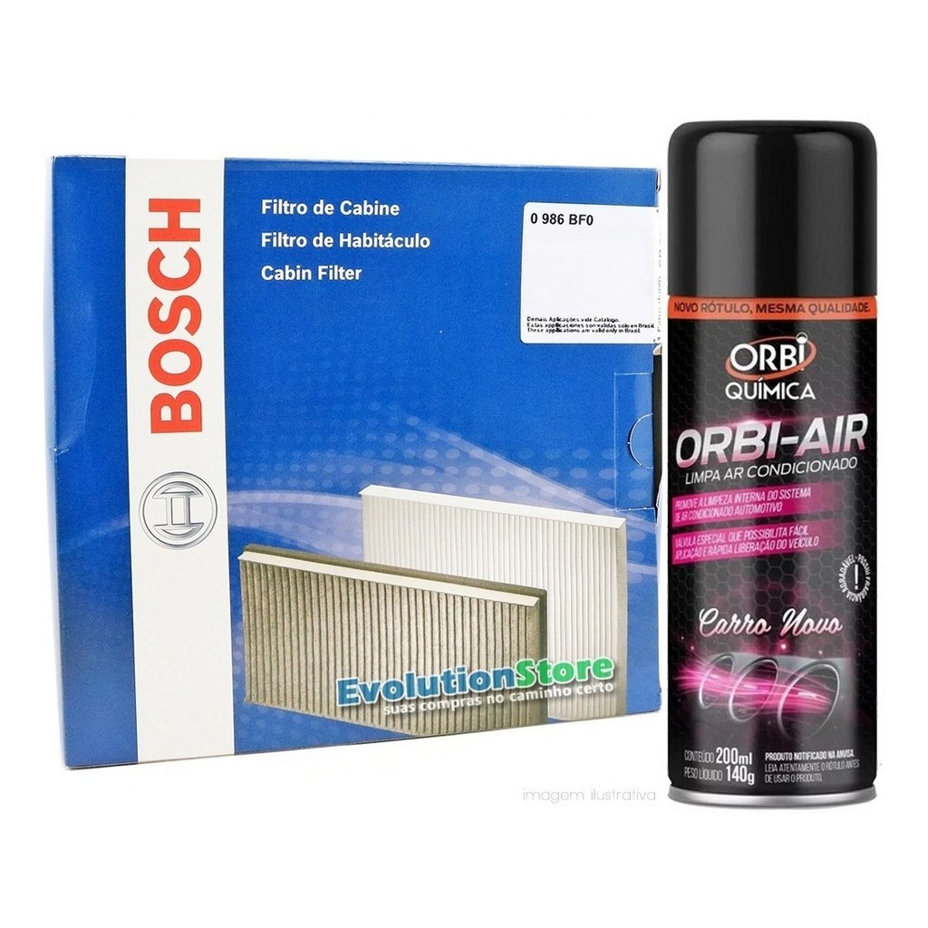 Filtro Cabine Ar Condicionado Duster Logan Sandero + Spray Higienizador ...