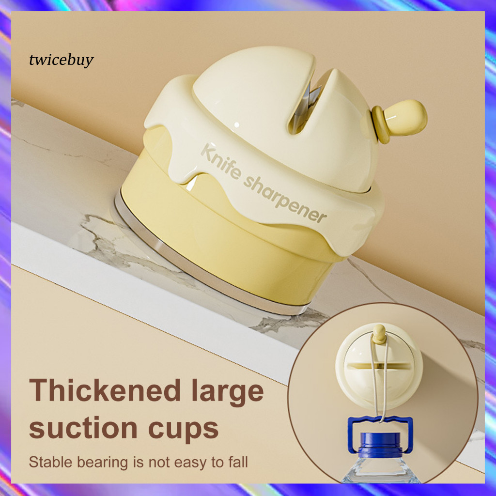 Desktop Suction Cutter Sharpener Pocket Chef Scissors Hands-free with ...