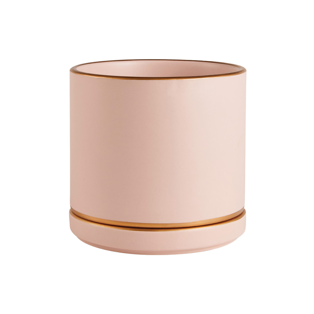 Vaso Cachepot Decorativo Multiuso Em Cerâmica Porta Objetos Suculentas Plantas Pratinho Tampa ...