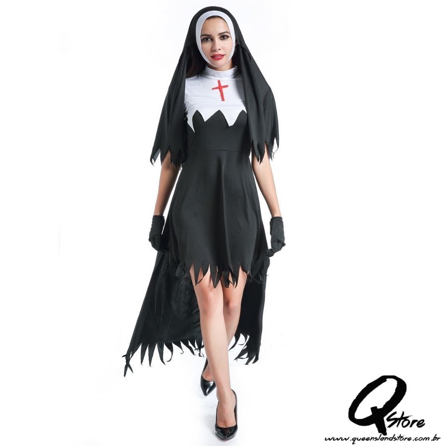 Fantasia Freira | Shopee Brasil