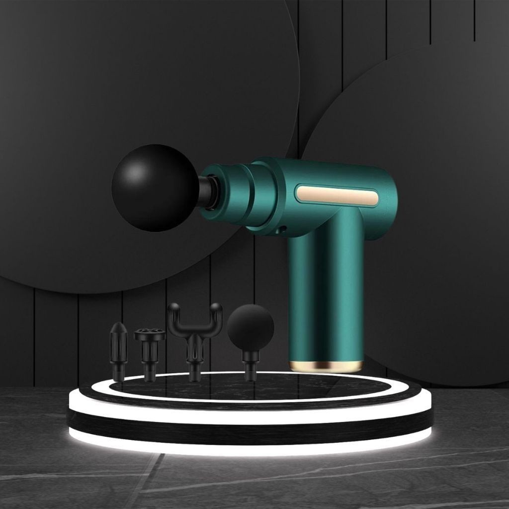 Massageador Pistola Elétrico Alta Frequência Profissional Muscular Massagem_ | Shopee Brasil