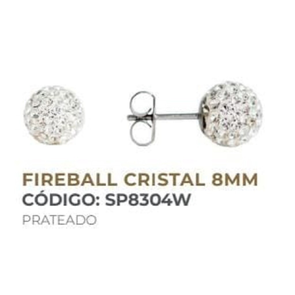 BRINCO STUDEX SENSITIVE PLUS FIREBALL CRISTAL 8MM SP8304W | Shopee Brasil