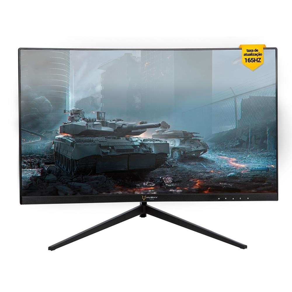 Monitor Gamer Husky Snow 23.6 LED Full HD, Curvo, 165Hz, 1ms, HDMI e ...