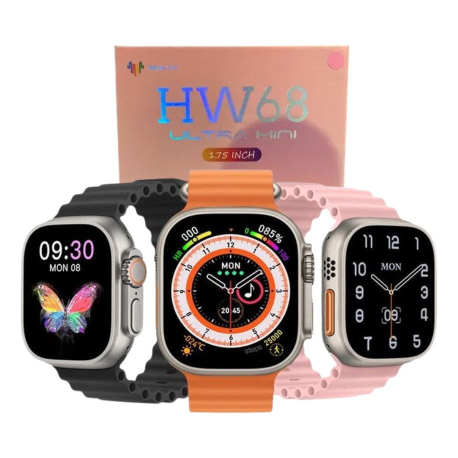 Smartwatch Hw68 Ultra Mini Series 8 Com 2 Pulseiras Original | Shopee ...