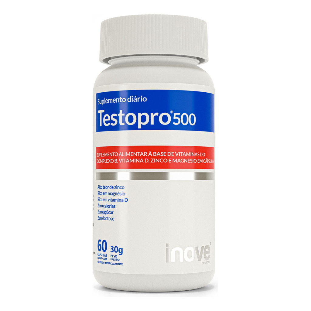 Testopro 500 Inove Nutrition 60 Cápsulas Sem Sabor Origin. | Shopee Brasil
