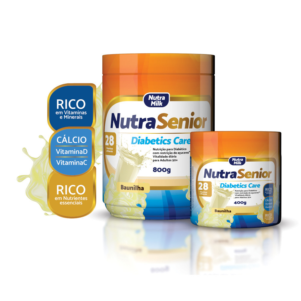 Nutra Senior Adulto 50+ Diabetics Care Complemento Alimentar 400g - 28 ...