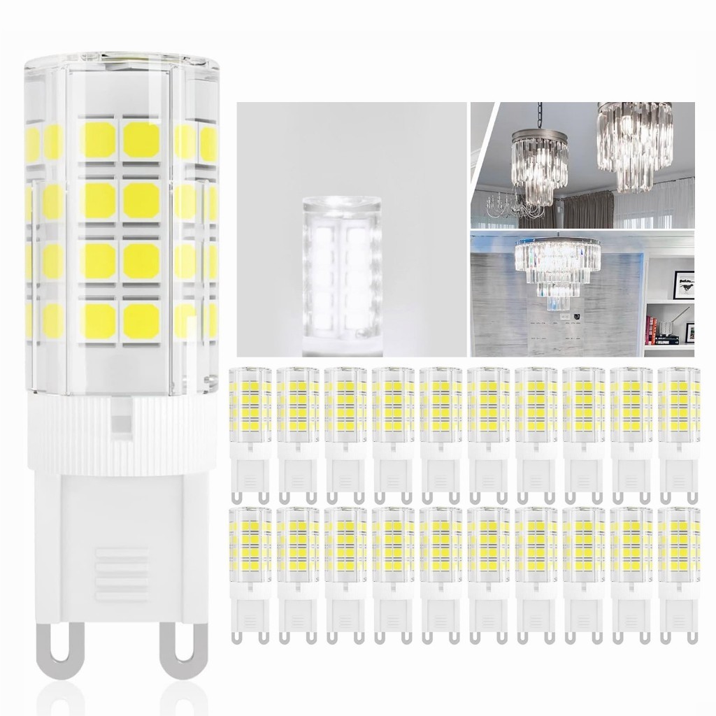 Kit 20 Lâmpada Led Halopin G9 5w Para Lustre Arandelas Branco Frio 110v | Shopee Brasil