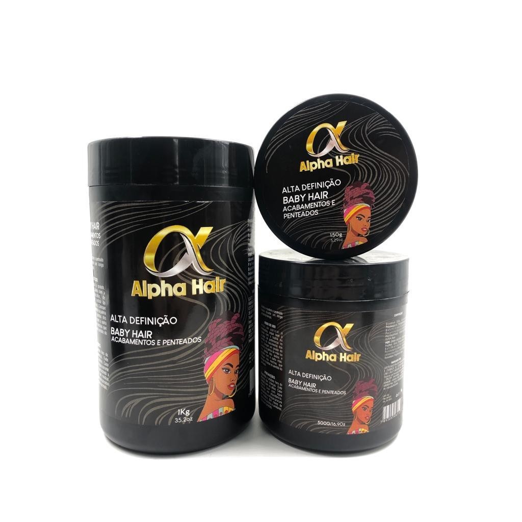 Modeladora ALPHA HAIR 1kg, 500g ou 150g Para Acabamentos e Penteados ...