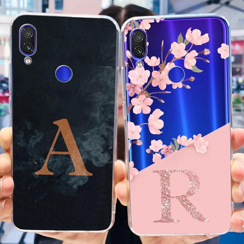 Redmi Note 7 Pro Casing Carta De Luxo Flores Bonitas Padrão De Xiaomi ...