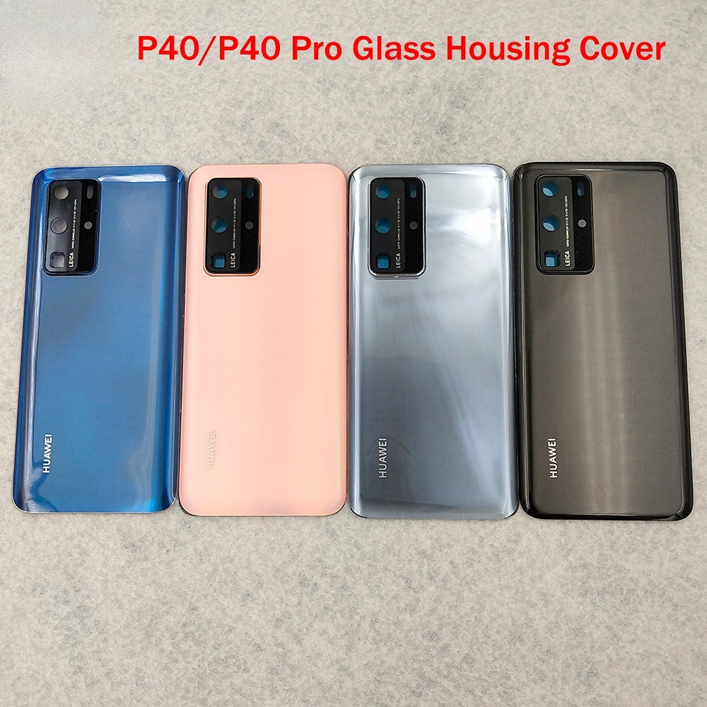 Tampa Traseira Da Bateria Huawei P40 Pro Painel De Vidro Caixa Para P40pro P 40 Porta Com ...