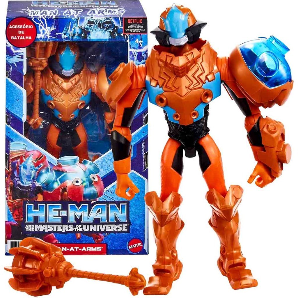 He-man Boneco Man-At-Arms 22cm Mestres do Universo Mattel - HBL83 ...