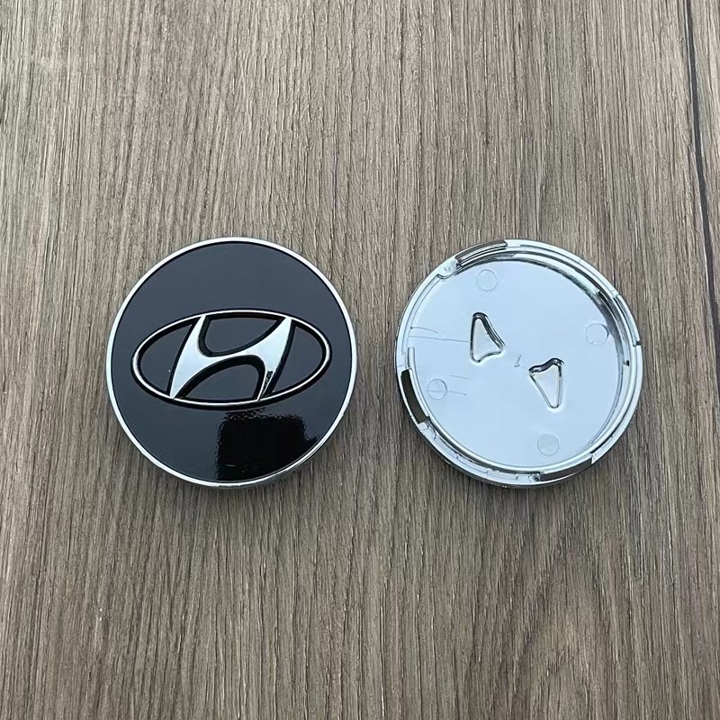 Prosperityusestoque Pronto Para Uso 2 * PCS 60 Mm Hyundai Emblem Wheel ...