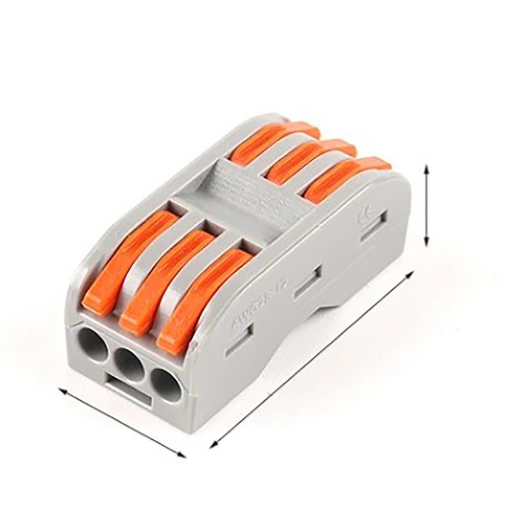 kit 10 un Conector Compacto Elétrico Emenda E Derivação 4mm e 6mm ...