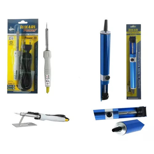 Ferro De Solda Hikari Power 30 + Sugador Hikari Hk-192 Azul | Shopee Brasil