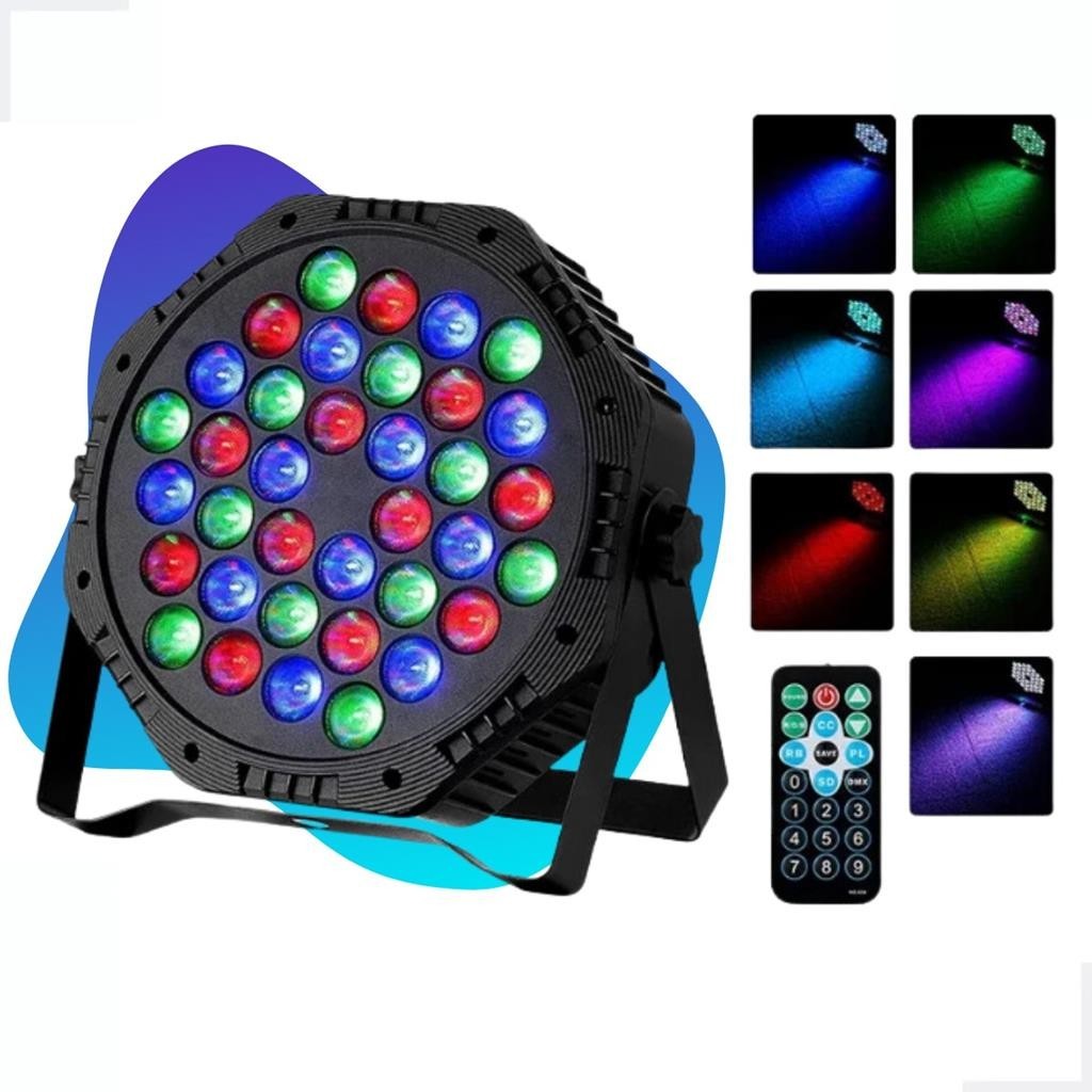 Canhao De Luz 36 Leds Rgb Colorido Festas Eventos Balada | Shopee Brasil