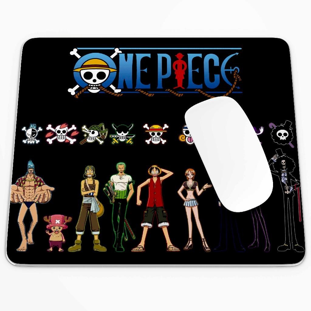 Mouse Pad One Piece Zoro Luffy Nami Brook Ussop Franky | Shopee Brasil