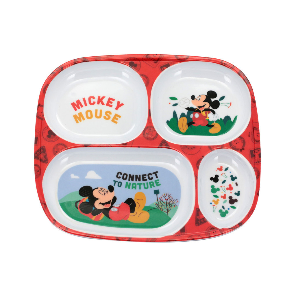 Prato Mickey Disney Melamine c/ Divisórias - Tuut | Shopee Brasil