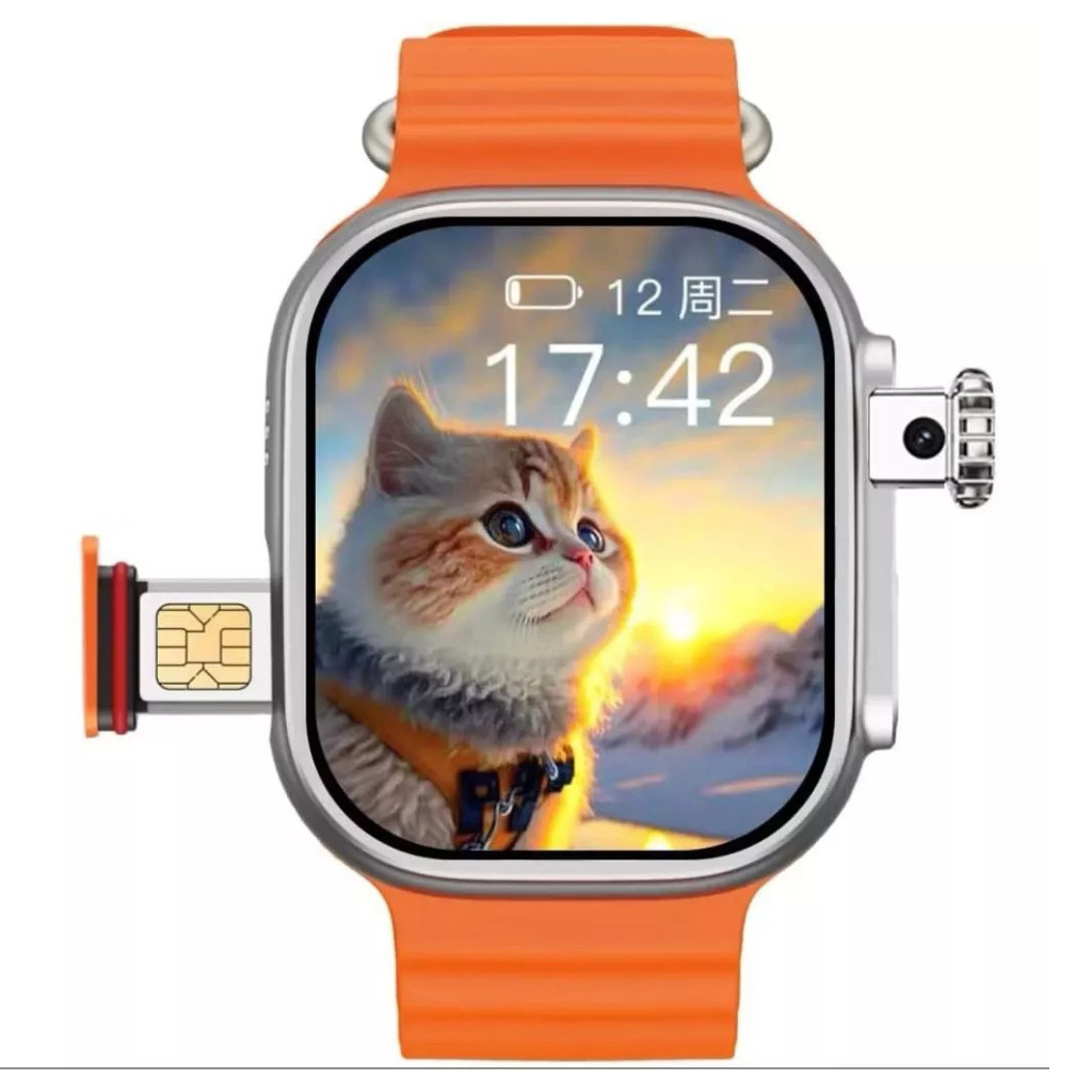 Relógio Smartwatch 4g/5g HW Ultra 2 Call Android Entrada Chip e Câmera ...