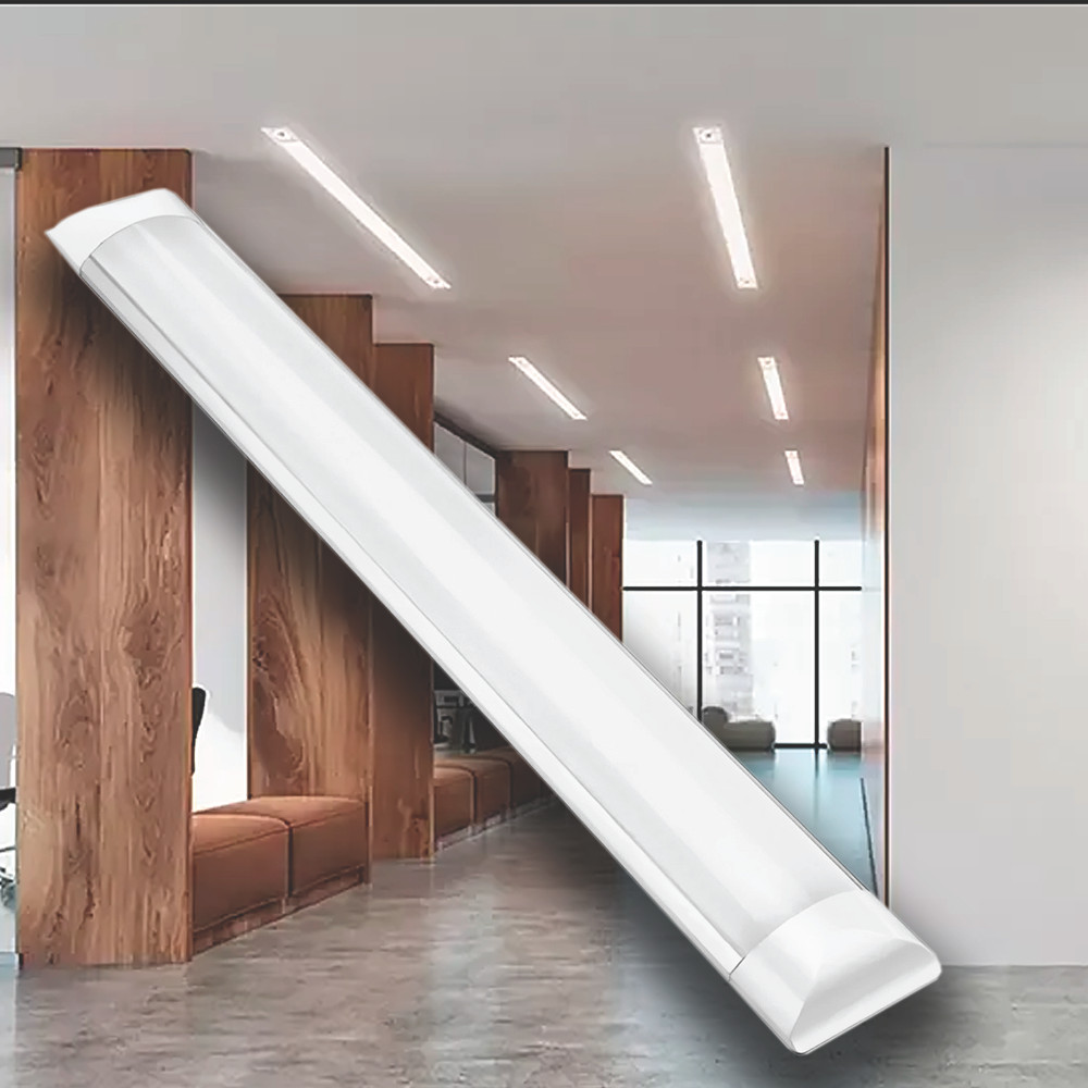 LUMINARIA TUBULAR LED SOBREPOR SLIM 36W 6500K | Shopee Brasil