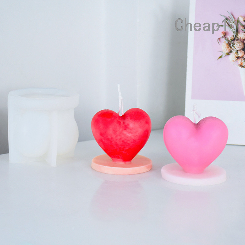 Molde De Vela Love Heart Shape Resina De Silicone Para Moldes De Velas ...