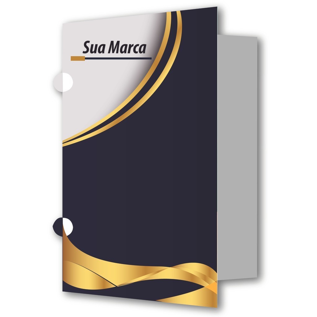 Pasta Personalizada Papel Couchê 250g Impressão Brilho | Shopee Brasil