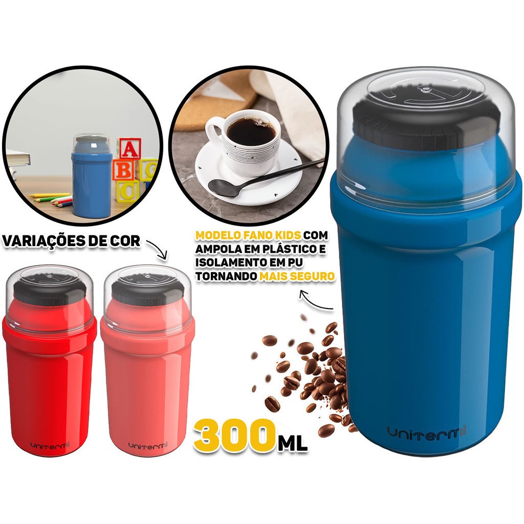 Garrafa Térmica Fano Kids Infantil 300ml Unitermi Para Café Chocolate ...