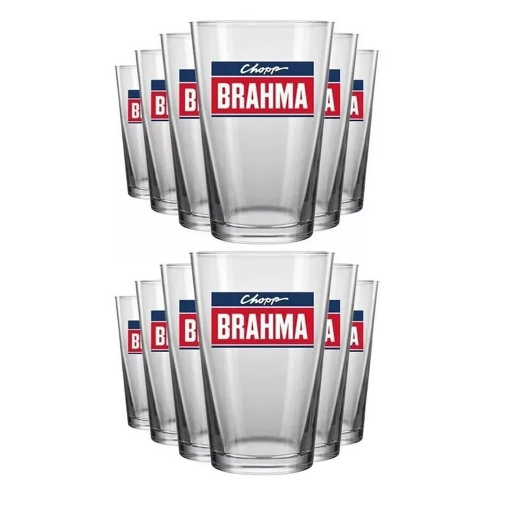 Kit c/12 Copo Caldereta Brahma 350ml Ruvolo | Shopee Brasil