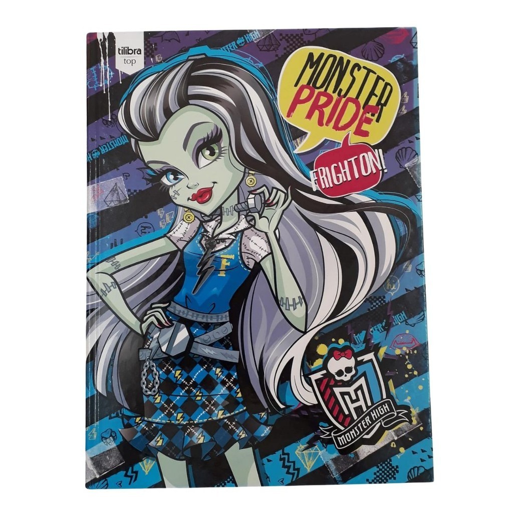 Caderno Brochurão 20X27,5 Capa Dura 48 Folhas Monster High | Shopee Brasil