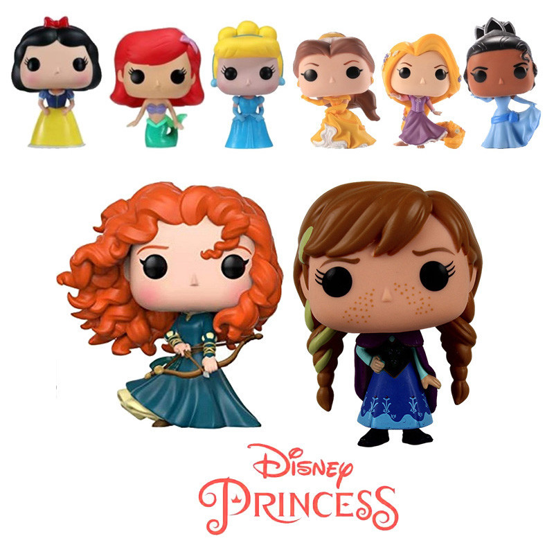 Funko Pop Disney Princesa Branca De Neve Ariel Belle Rapunzel Tiana ...