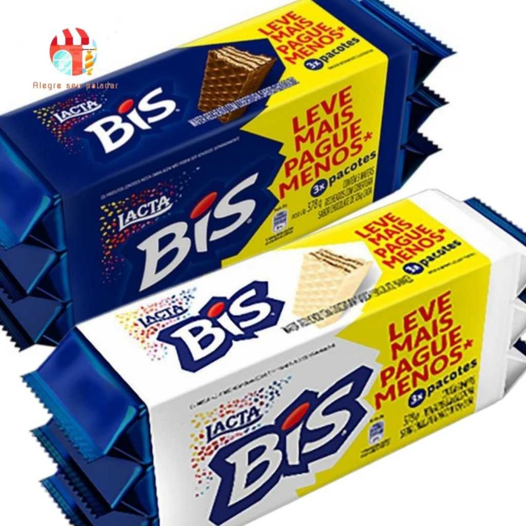 Chocolate Bis Lacta - kit 3 caixas de 100.8g | Shopee Brasil