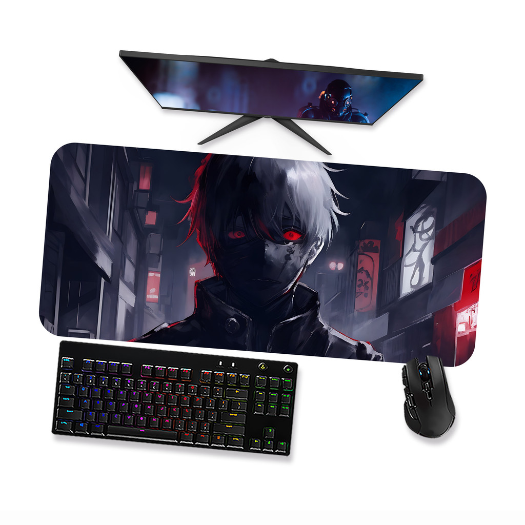 Mouse pad TOKYO GHOUL- KANEKI KEN 3 - Mousepad Gamer 90x40 80x40 60x40 ...