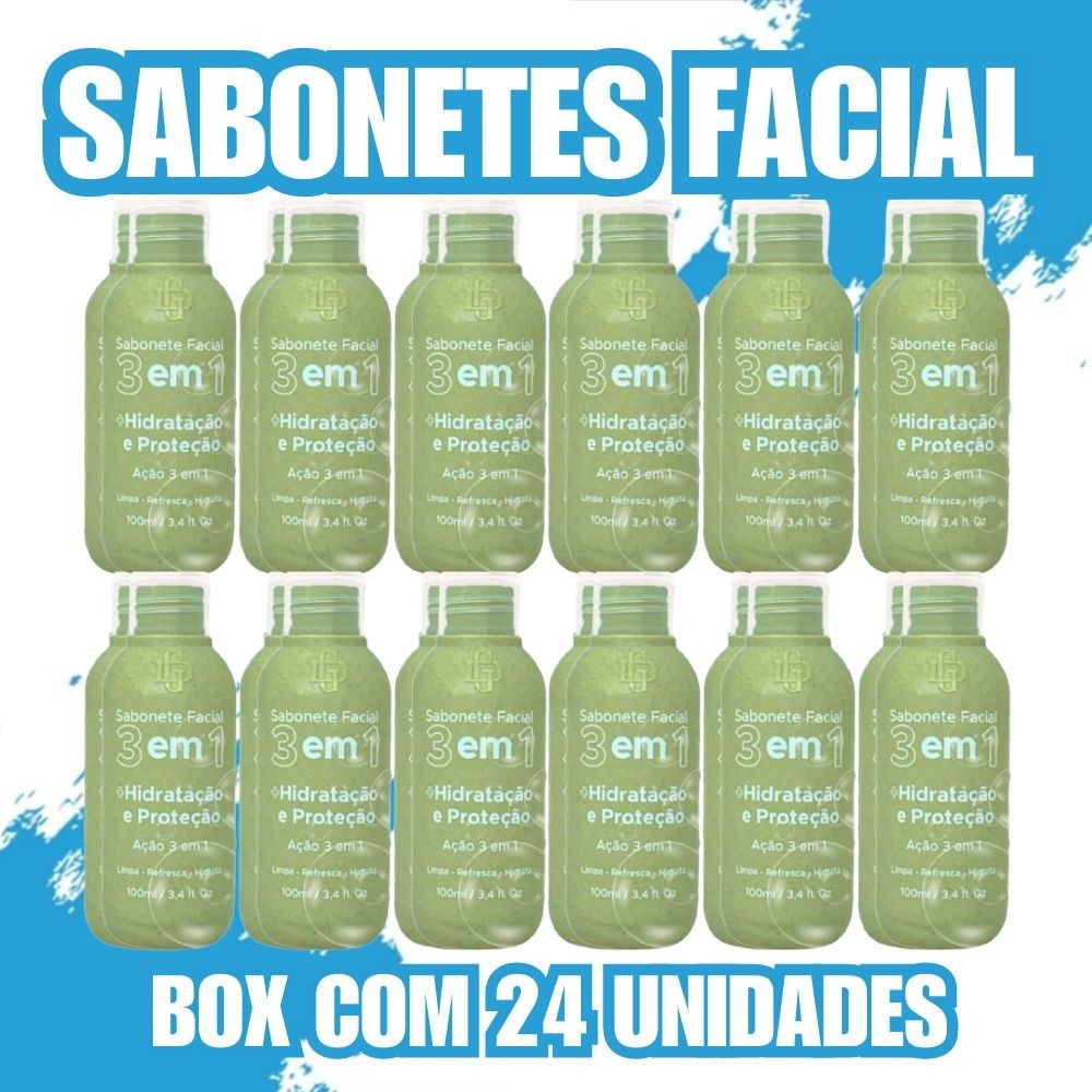 Kit 24 Sabonete Facial Di Grezzo- 3 EM 1 | Shopee Brasil