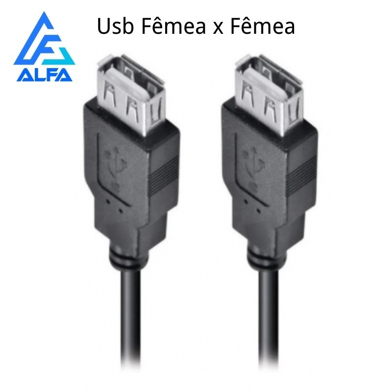 Cabo Usb Fêmea x Usb Fêmea 1.5 Metro | Shopee Brasil