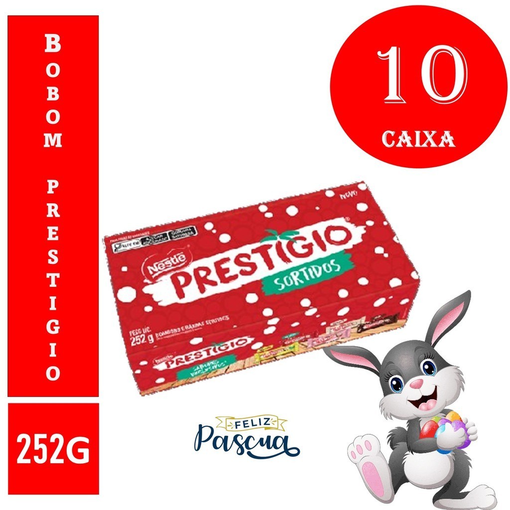 Kit c/10 Bombom Prestigio 252g Edição Especial | Shopee Brasil