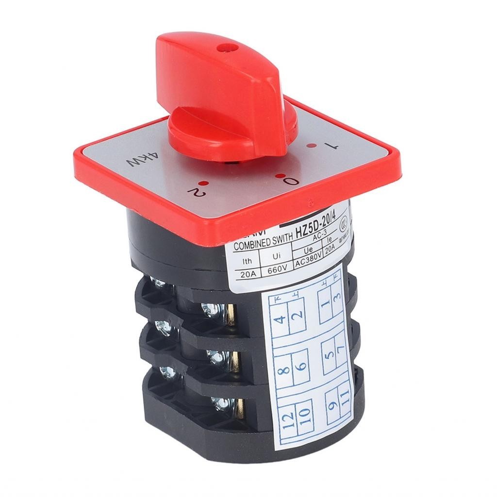 Hbhbhbhbb BERM Changeover Switch Knob 3 Pole Position For Power Control ...