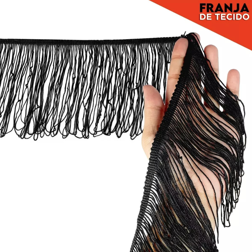 Franja de Tecido Acetinado - 10cm - Grade de Cores - Rolo C/10 Mts COR ...