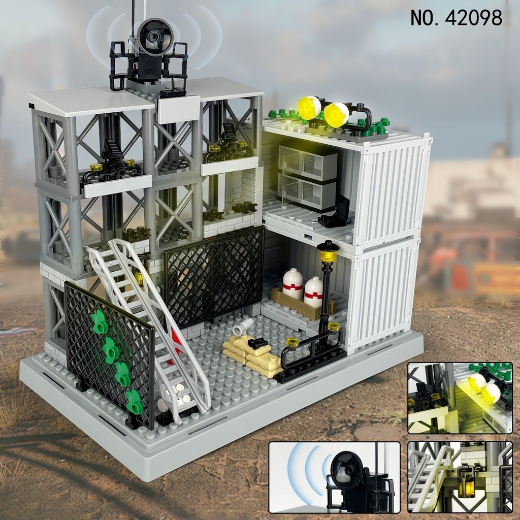 Compatível com Lego Middle School Century Grande Militar SWAT Base de ...