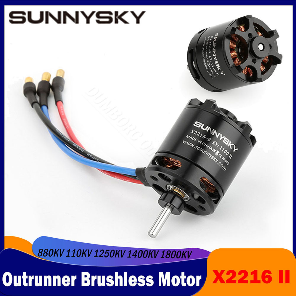 SUNNYSKY 2216 RC Outrunner De Asa Fixa Sem Escovas 880KV 110KV 1250KV ...