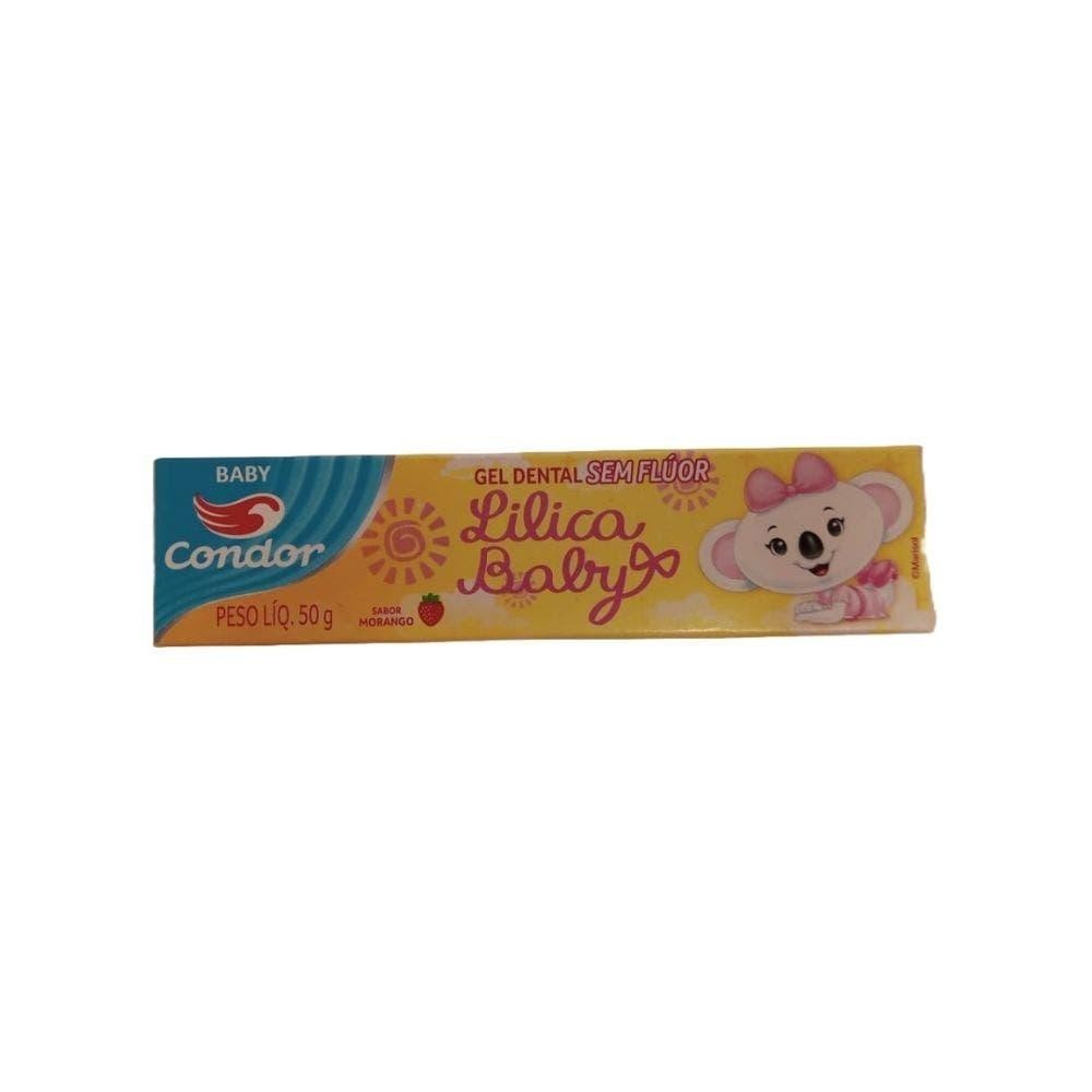 CREME DENTAL INFANTIL CONDOR GEL LILICA RIPILICA 50G | Shopee Brasil